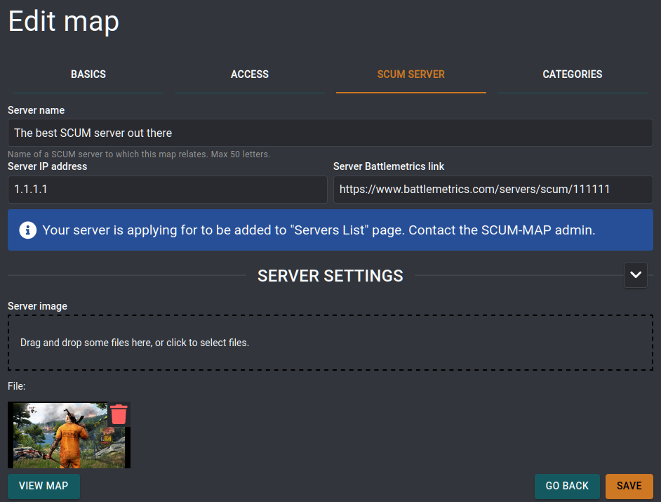 SCUM Game Interactive Map